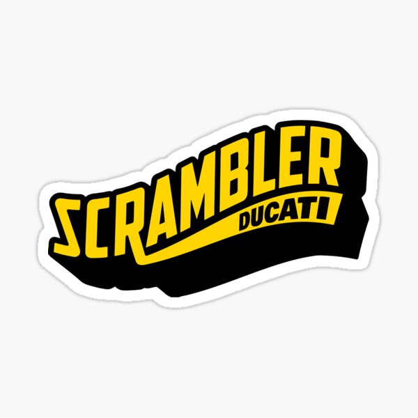 "Scrambler Ducati" Sticker for Sale by RICHARDHENDRIK | Redbubble