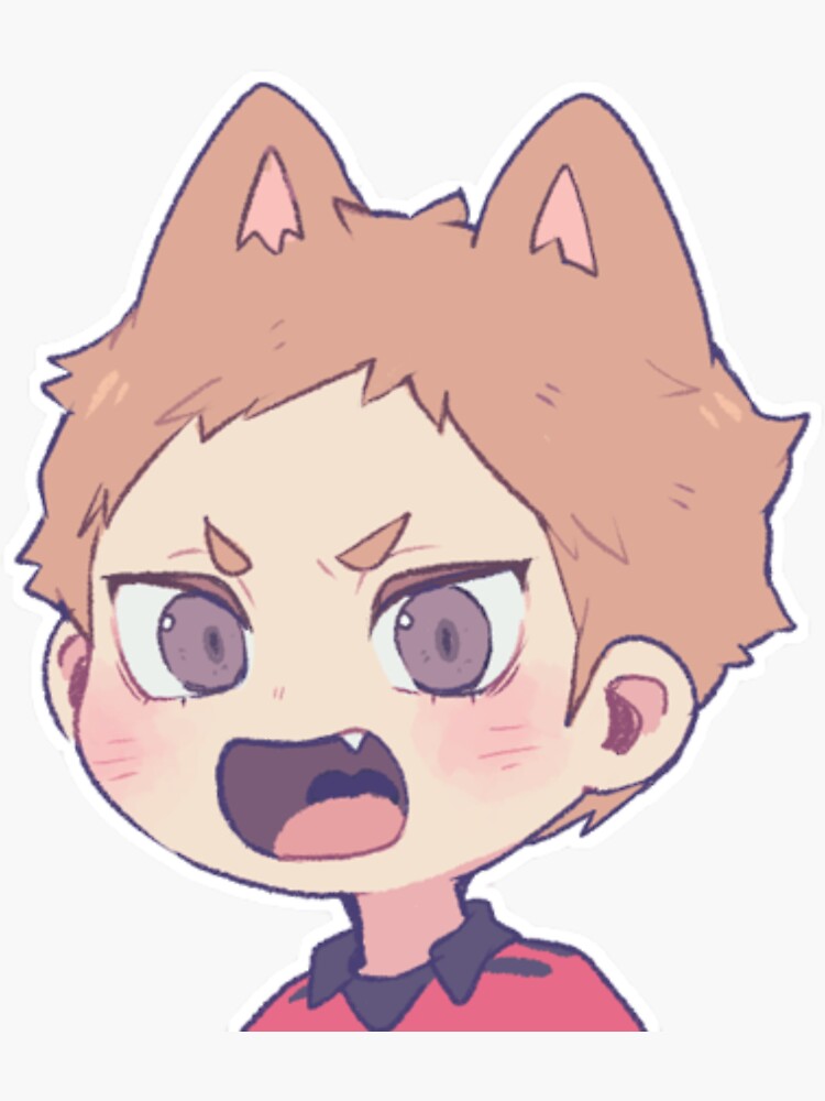 "Haikyuu Cat Yaku" Sticker for Sale by lumimins | Redbubble