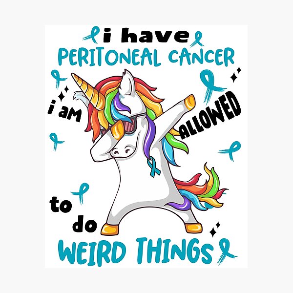 Lámina fotográfica «Conciencia del cáncer peritoneal Divertido ¡Tengo ...