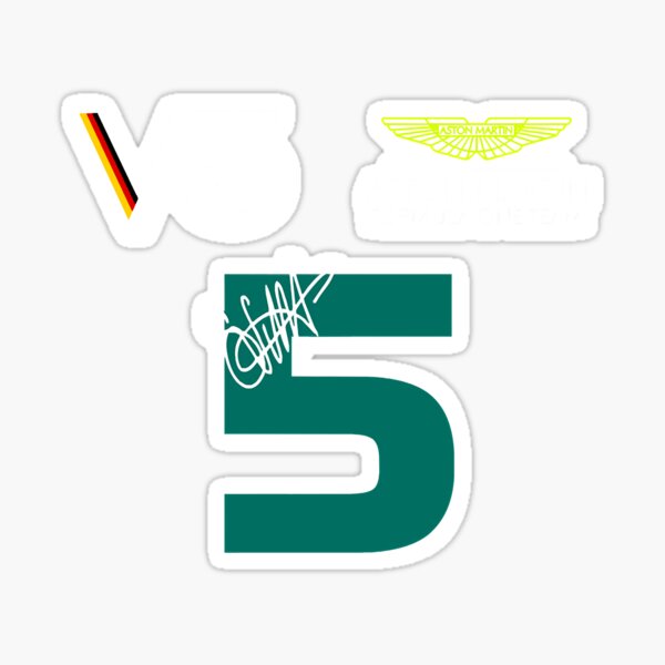 "Sebastian Vettel 5 Aston Martin F1 2022" Sticker for Sale by ...