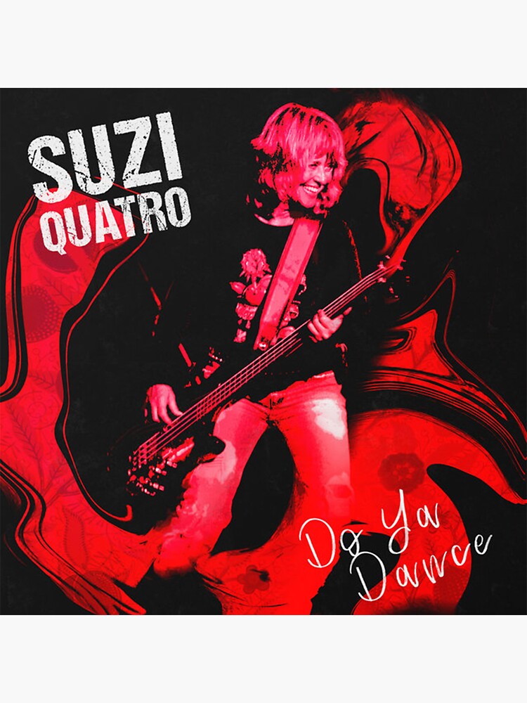 "SUZI QUATRO MUSIC ART" Sticker for Sale by artmetall60 | Redbubble
