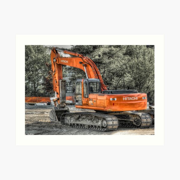 "Hitachi Zaxis 270" Art Print for Sale by Richard Bean | Redbubble