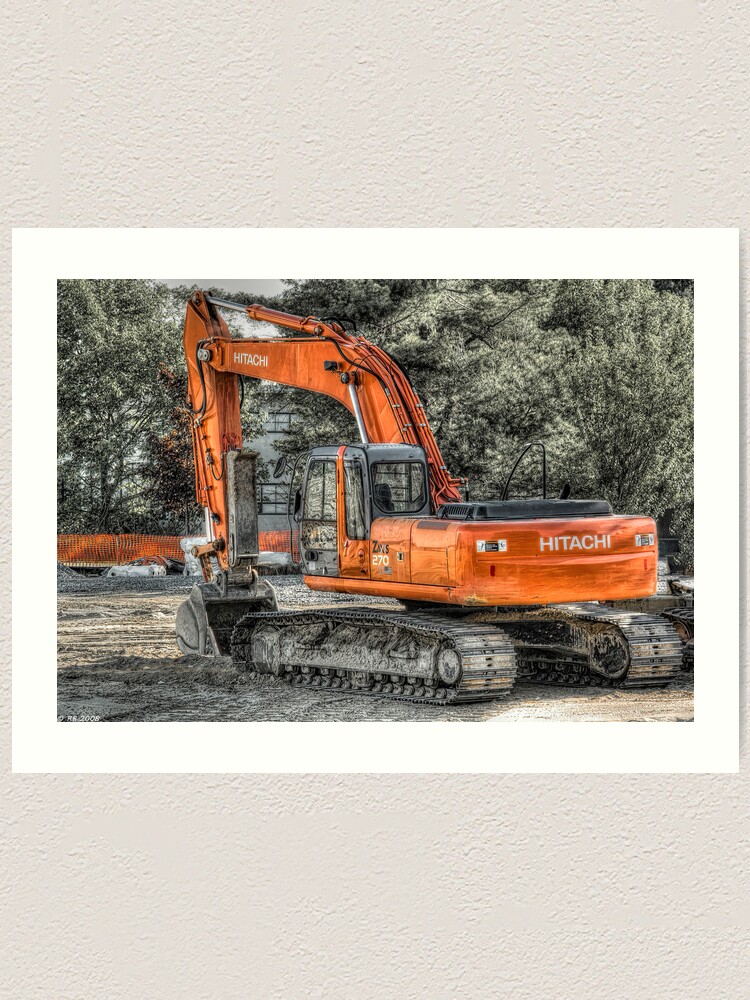 "Hitachi Zaxis 270" Art Print for Sale by Richard Bean | Redbubble