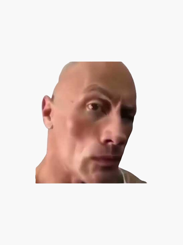 "the rock meme" Sticker for Sale by qraphs | Redbubble