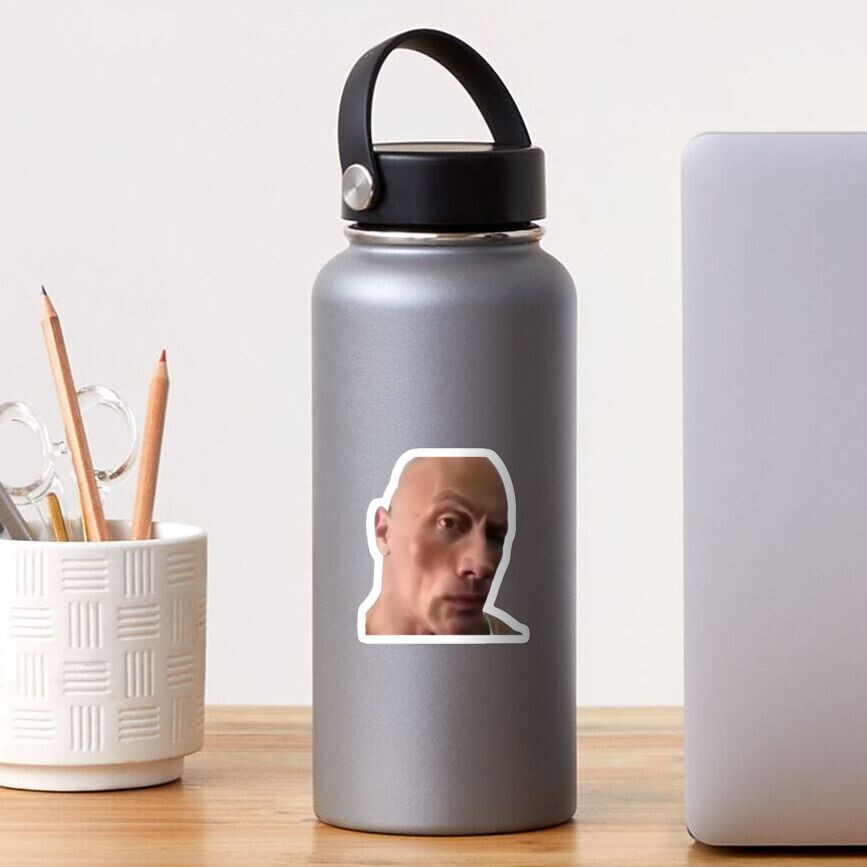"the rock meme" Sticker for Sale by qraphs | Redbubble