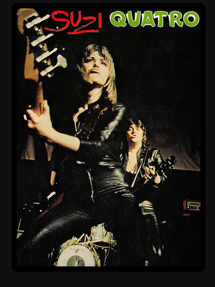 "SUZI QUATRO MUSIC ART" T-shirt for Sale by artmetall60 | Redbubble ...