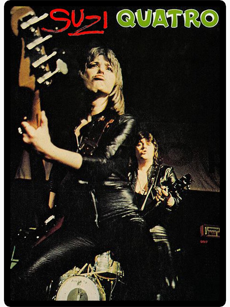 "SUZI QUATRO MUSIC ART" Sticker for Sale by artmetall60 | Redbubble