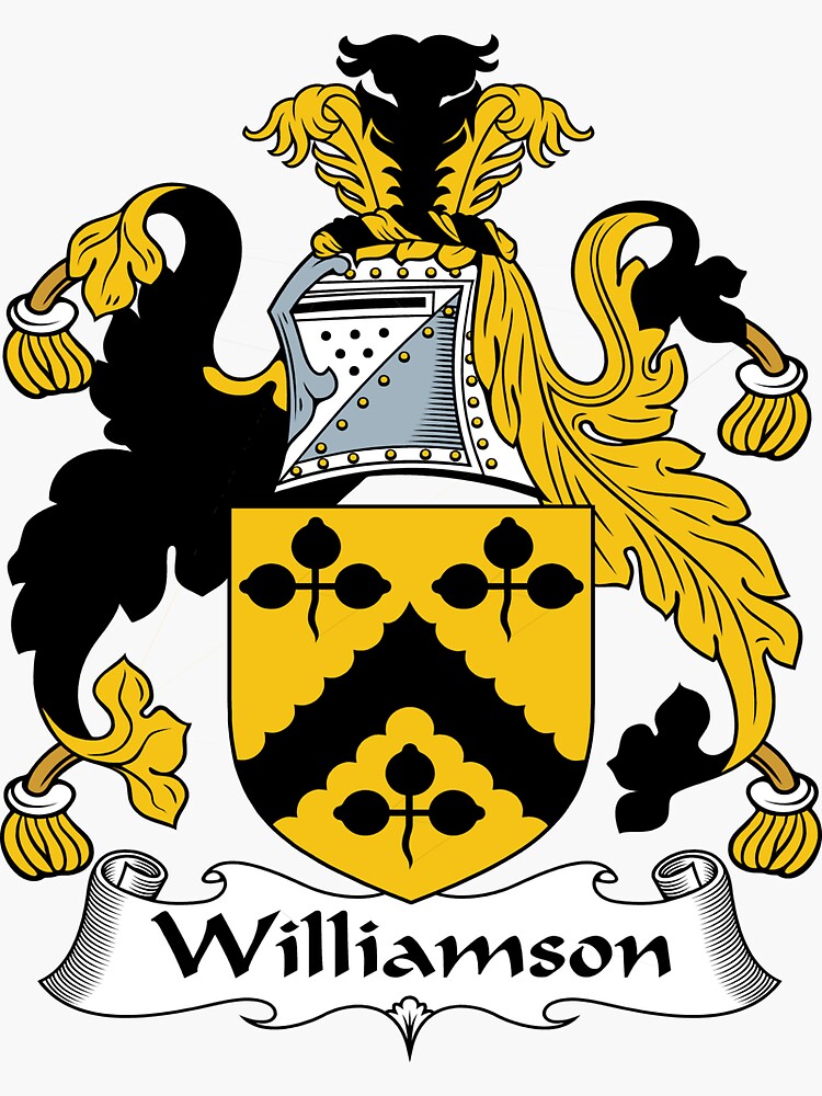 "Williamson" Sticker for Sale by HaroldHeraldry | Redbubble