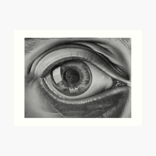 "MC ESCHER EYE" Art Print by moviesncartoons | Redbubble