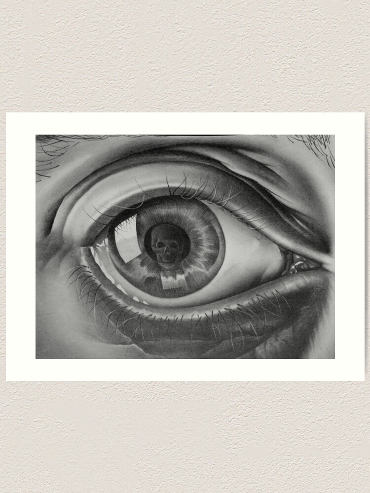 "MC ESCHER EYE" Art Print by moviesncartoons | Redbubble