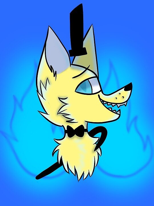 Bill Cipher Furry Inspired Wolf Bust By Specimenlola Redbubble