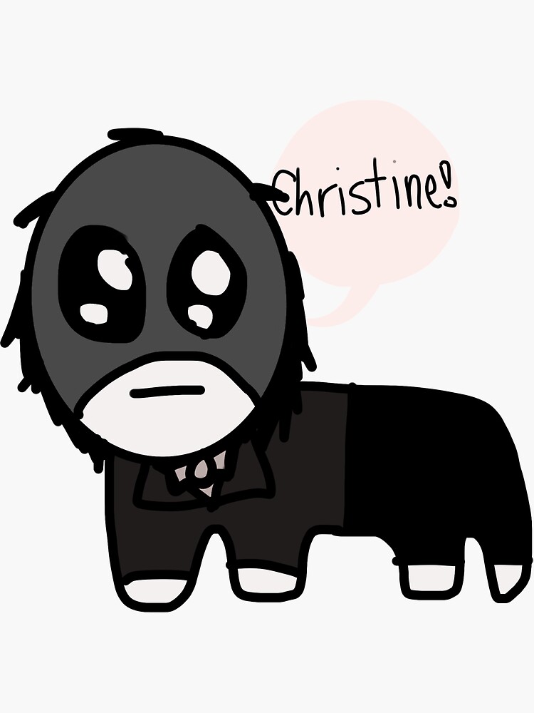 "opera ghost tbh yippe" Sticker for Sale by magenta-prose | Redbubble