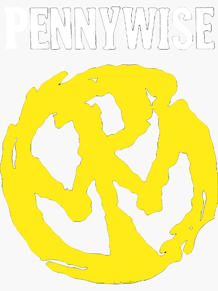 "Pennywise Best Logo Pennywise Store" Sticker for Sale by warsinem2o ...