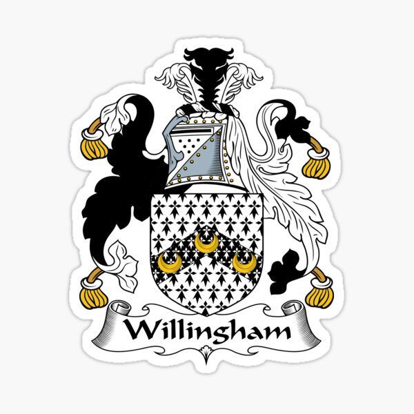 "Willingham" Sticker by HaroldHeraldry | Redbubble