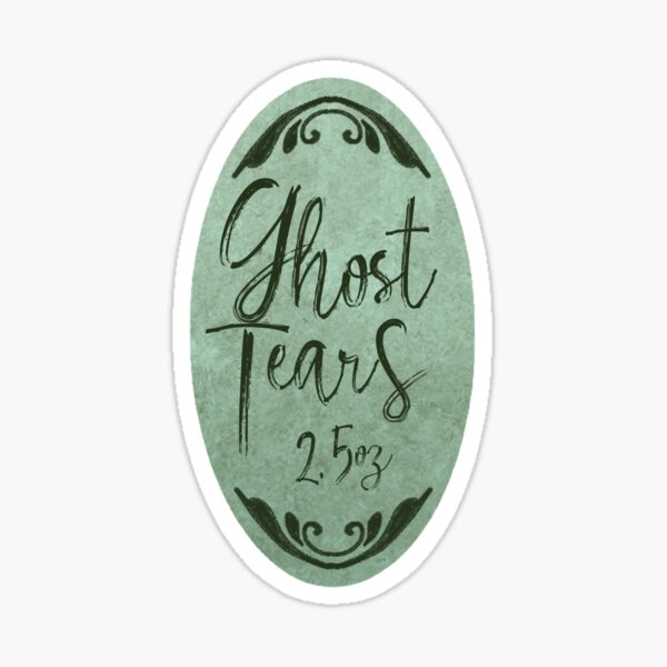 "Ghost Tears Labels" Sticker for Sale by FoolishMortal | Redbubble
