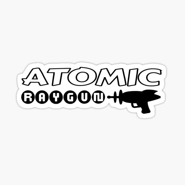 "Atomic Raygun" Sticker for Sale by TheAtomicRobot | Redbubble