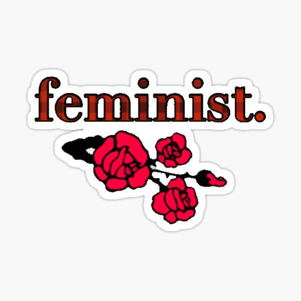 "Feminist " Sticker for Sale by romantxc | Redbubble