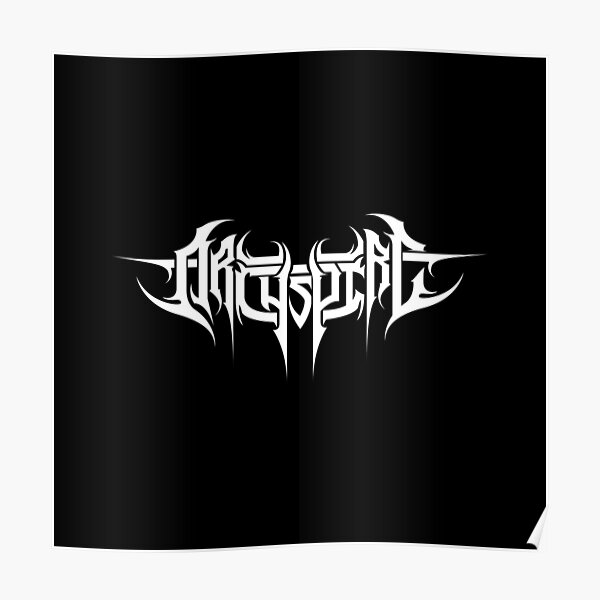"Archspire logo white" Poster for Sale by mgeadhitya11 | Redbubble