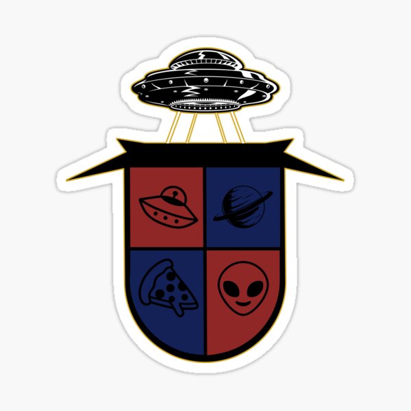 "Alien Coat of Arms Herald" Sticker for Sale by JoRealm | Redbubble