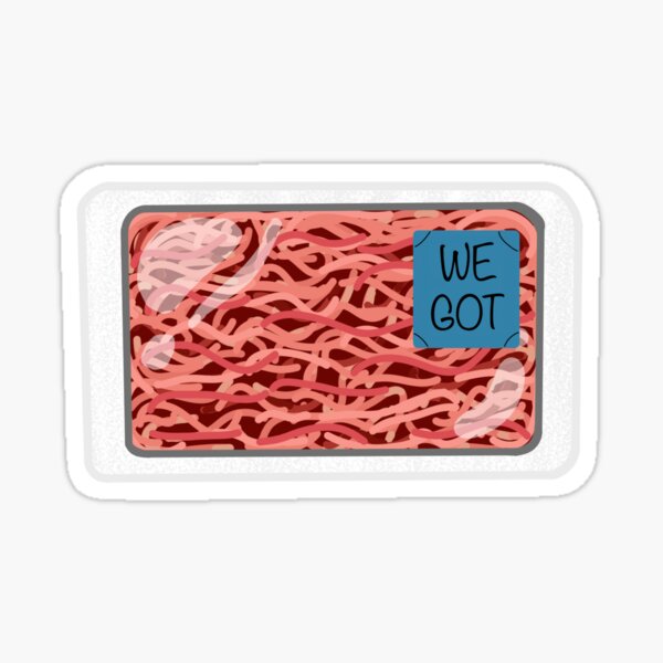 "We Got Beef" Sticker for Sale by MoreThanADrop | Redbubble