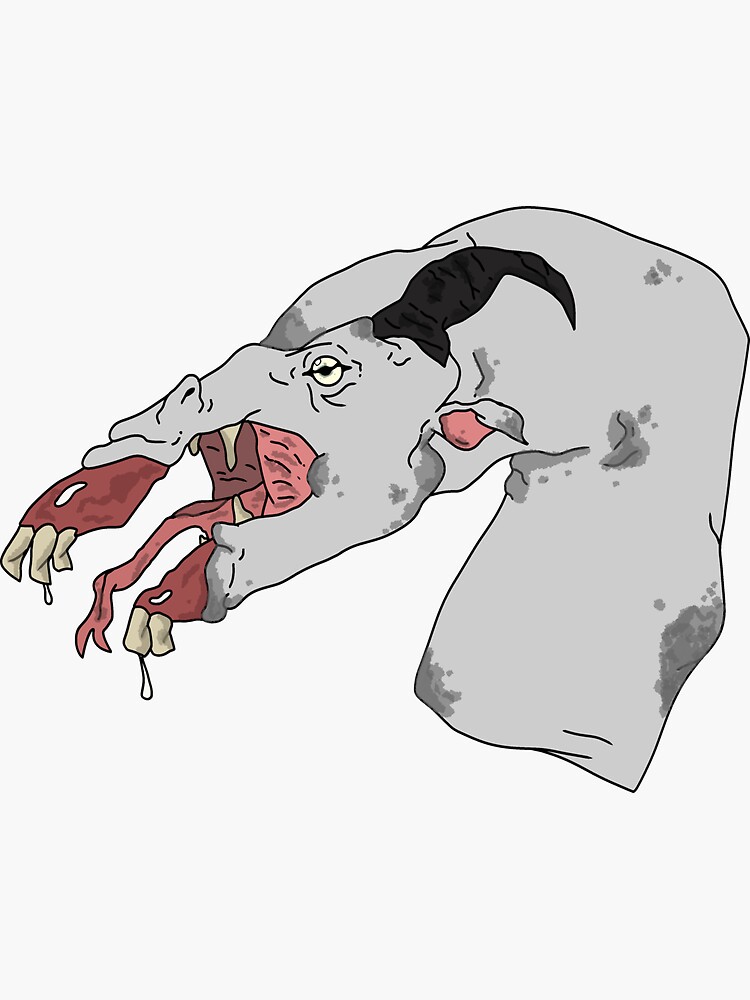 "disgusting creature" Sticker for Sale by AmityLiobhan | Redbubble