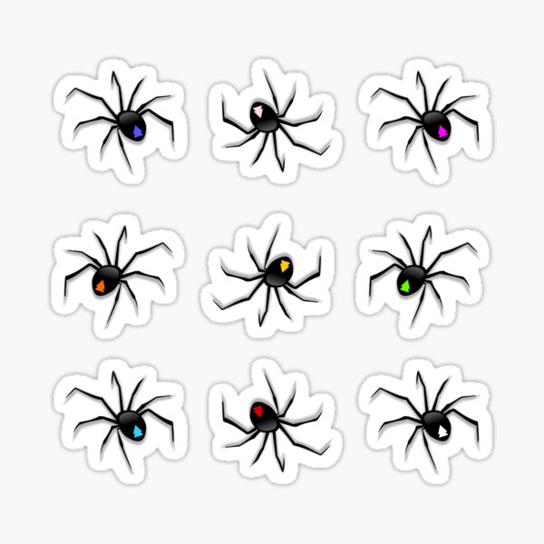 "Halloween Creepy Spider Sticker Pack" Sticker for Sale by ...