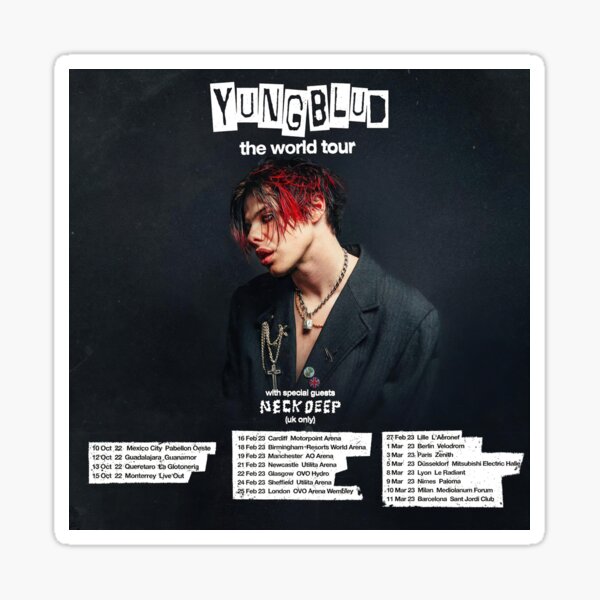 "World Tour" Sticker for Sale by sarahriveraz | Redbubble