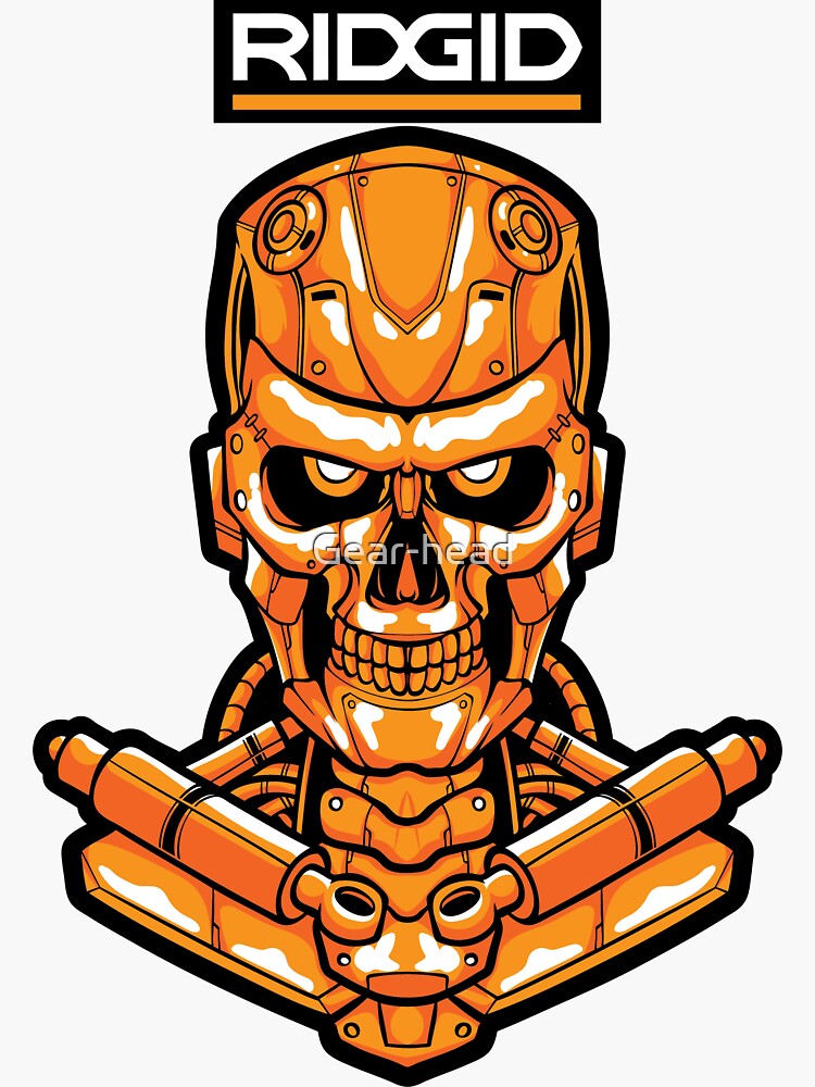 "Rigid Robo" Sticker for Sale by Gear-head | Redbubble