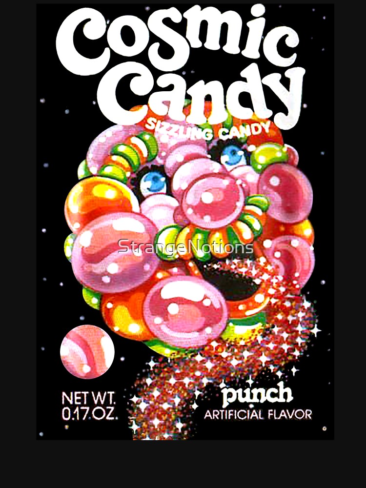 "Late 70s to Early 80s Cosmic Candy Package Art, Punch Flavor" T-shirt ...
