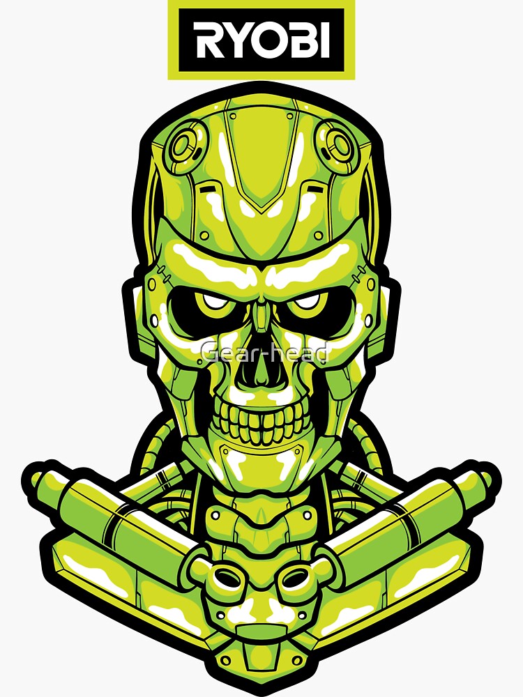 "Ryobi Robo" Sticker for Sale by Gear-head | Redbubble