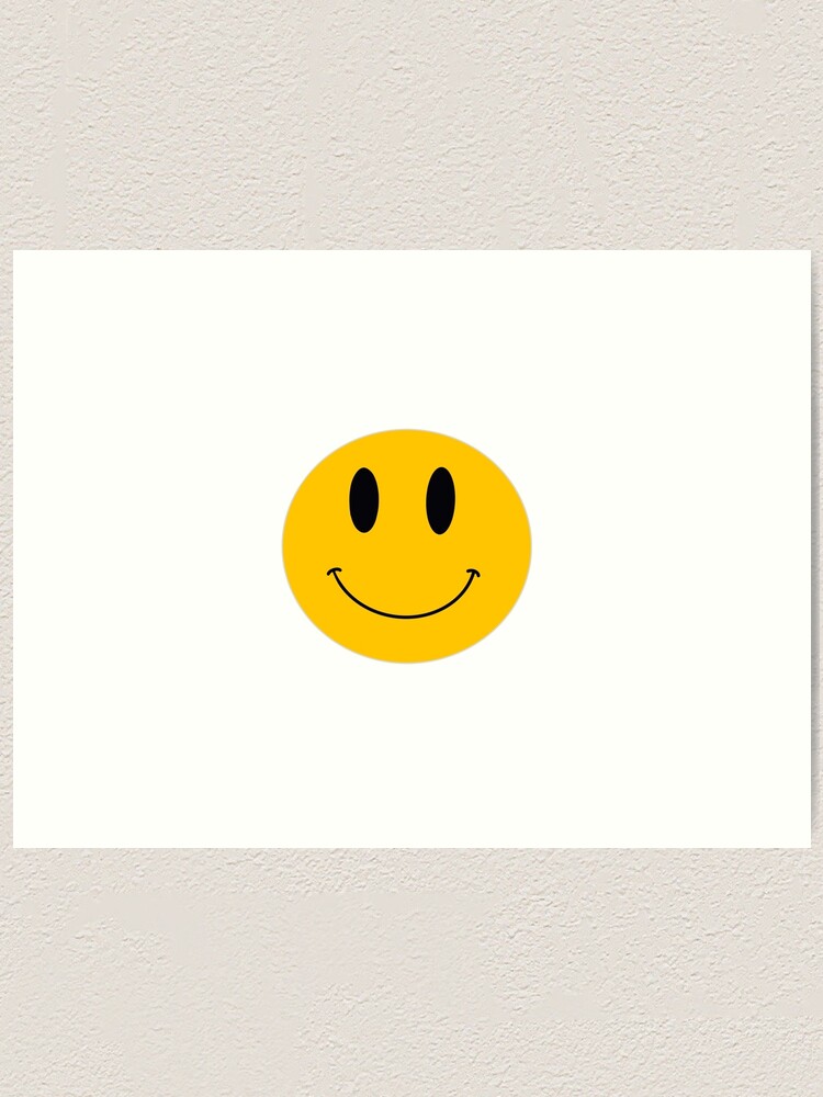 "Simple Happy Smiley Face" Art Print for Sale by JennaZaki | Redbubble