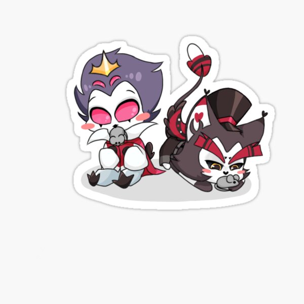 "Husk and Stolas Chibi Hunting Rats" Sticker for Sale by goatgoesmbe ...