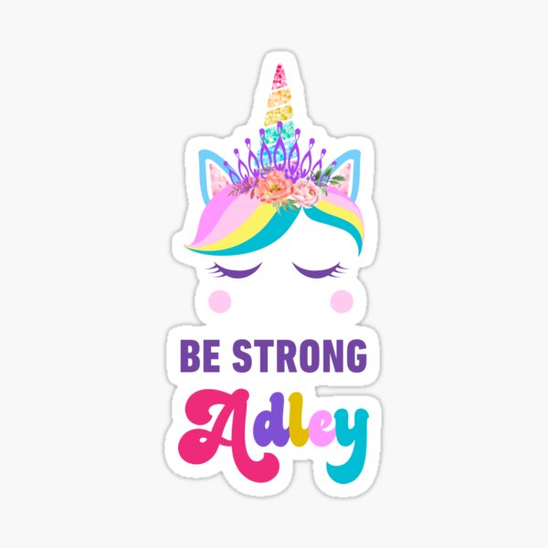 "A For Adley - Be Strong Adley, Unicorn, Birthday, Christmas Gift ...