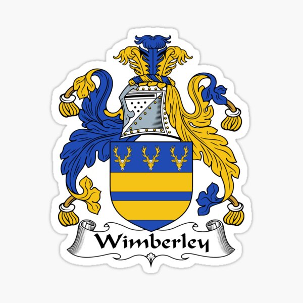 "Wimberley" Sticker for Sale by HaroldHeraldry | Redbubble