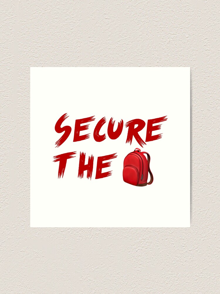 "Secure The Bag" Art Print for Sale by LGV399 | Redbubble
