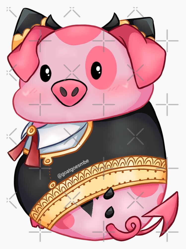 "Fat Nuggets Hazbin As Anya Forger" Sticker for Sale by goatgoesmbe ...