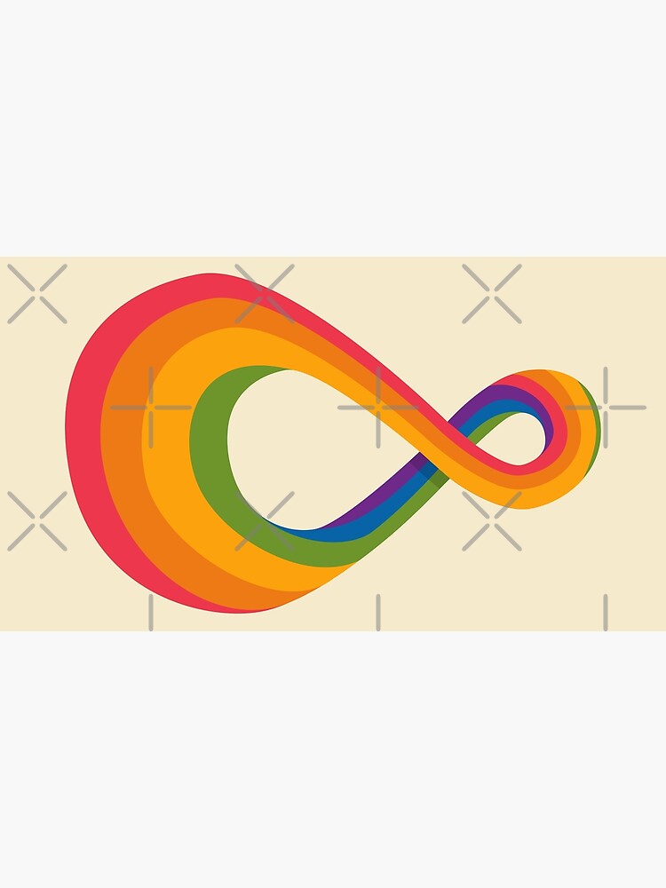 "Rainbow Infinity Loop Neurodiversity Symbol" Poster for Sale by ...