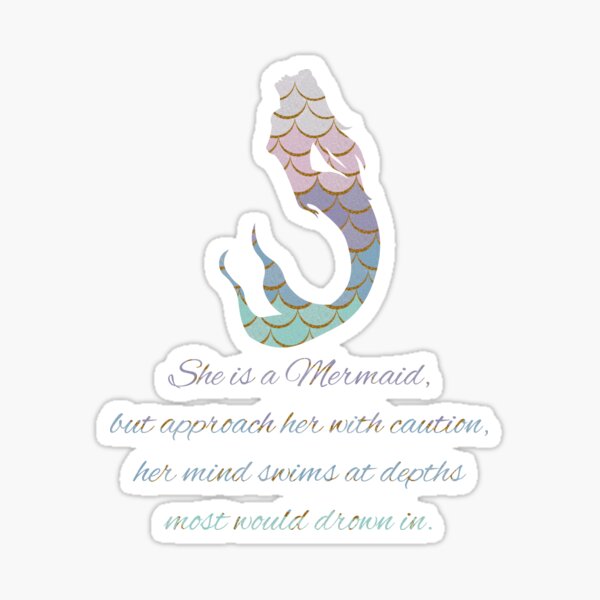 "Swimming Mermaid" Sticker for Sale by Eliza-Grace | Redbubble