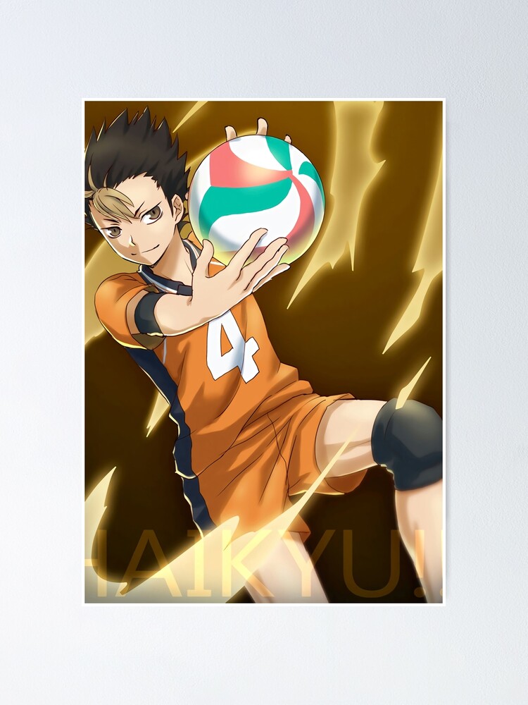 Nishinoya Yuu Haikyuu Drawing Poster For Sale By Antioneart Redbubble