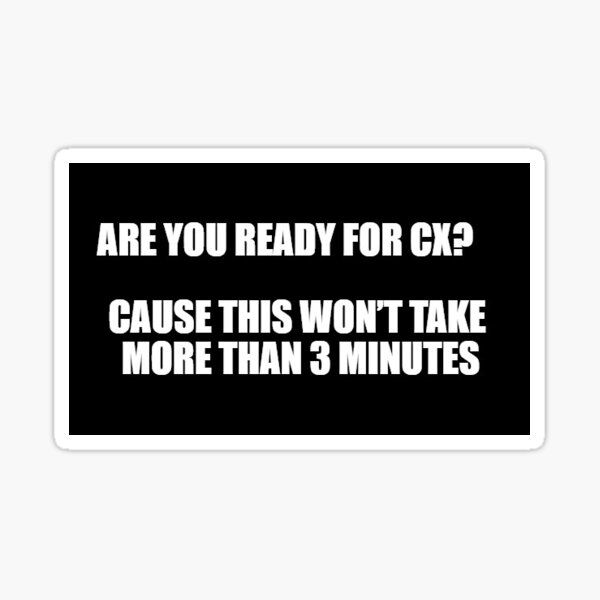 "cx sticker " Sticker for Sale by hoiimtem | Redbubble