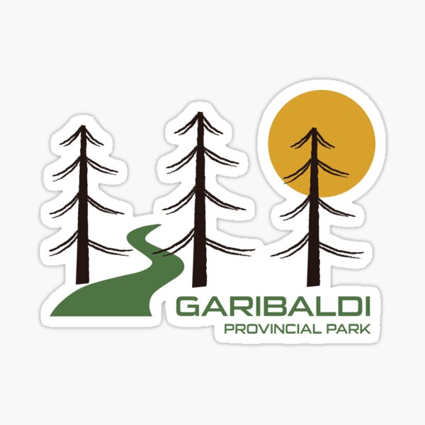 "Garibaldi Provincial Park Trail" Sticker for Sale by esskay | Redbubble