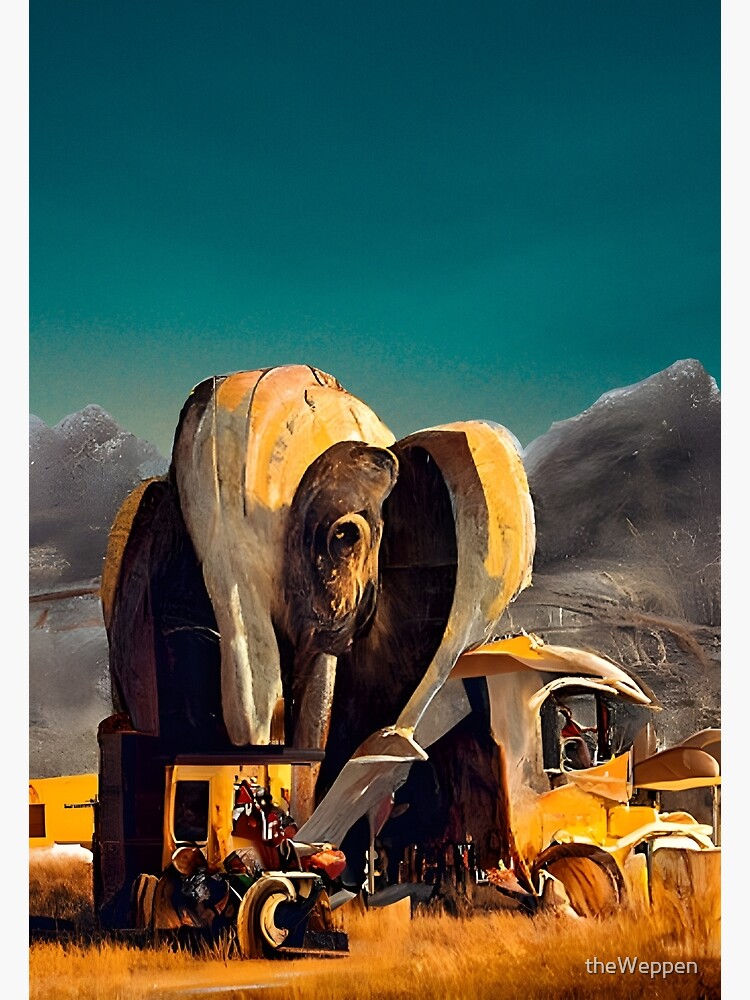 "Steampunk Tec Elephant Machine" Poster for Sale by theWeppen | Redbubble