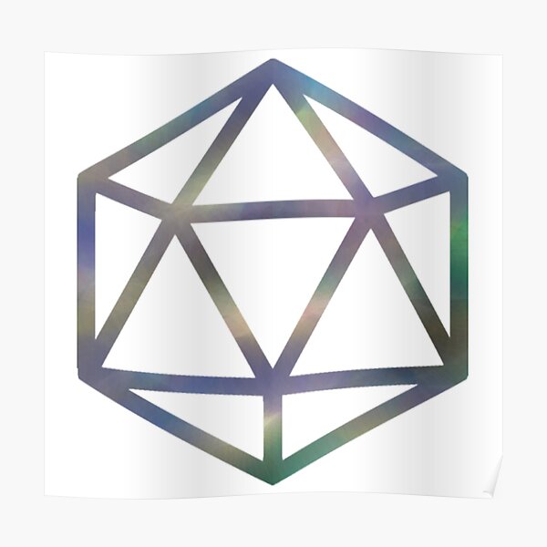"Choose your class D20" Poster for Sale by Dead1bird | Redbubble