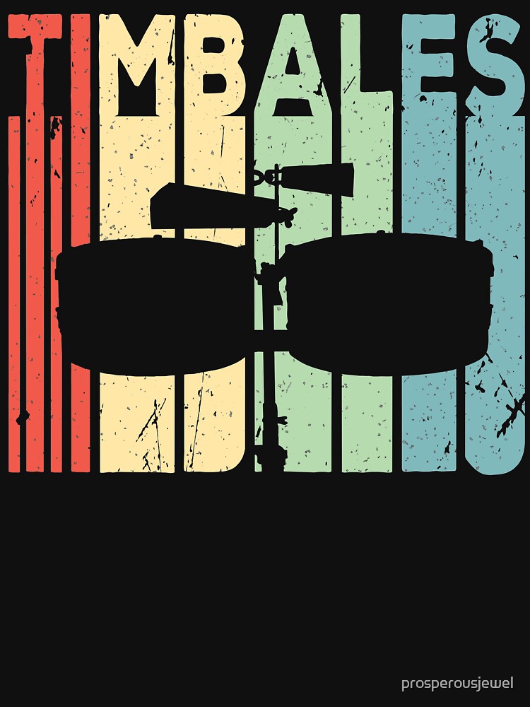 "Timbales Vintage Retro" T-shirt by prosperousjewel | Redbubble