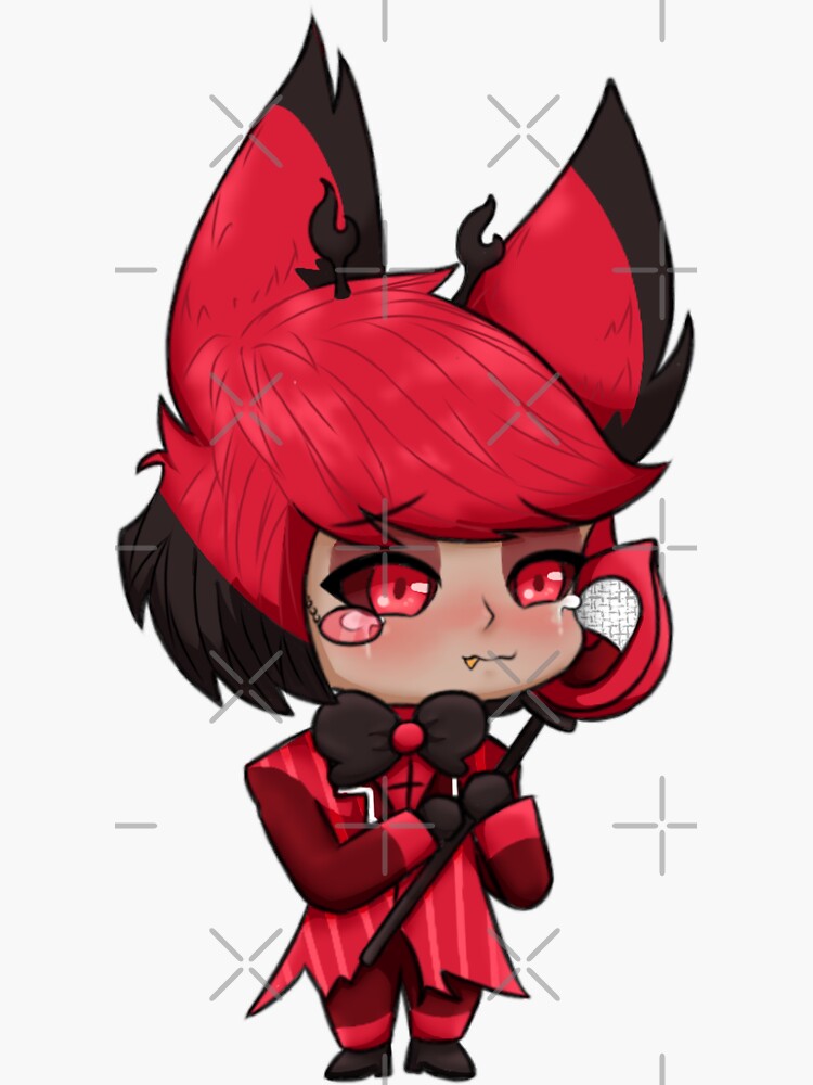 Pegatina «Hazbin Hotel Chibi Alastor el demonio de la radio» de ...
