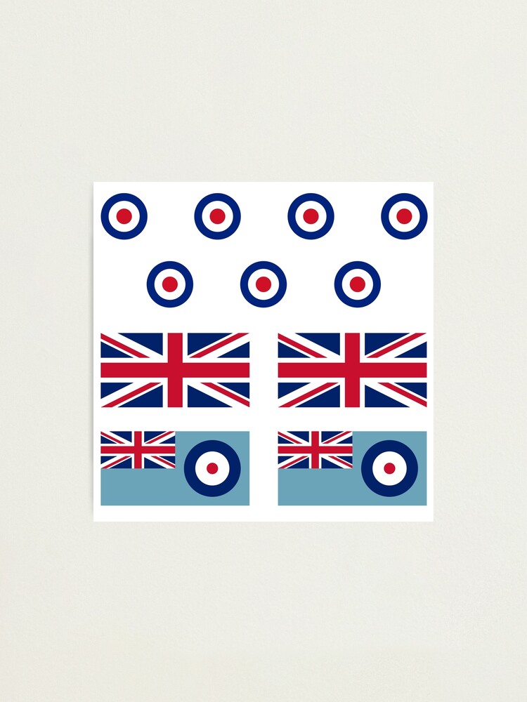 "Royal Air Force RAF Military Roundel, Military Ensign and Australian ...