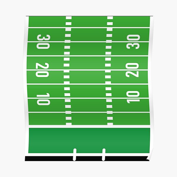 "American Football Field Sticker" Poster for Sale by StoreJasper ...