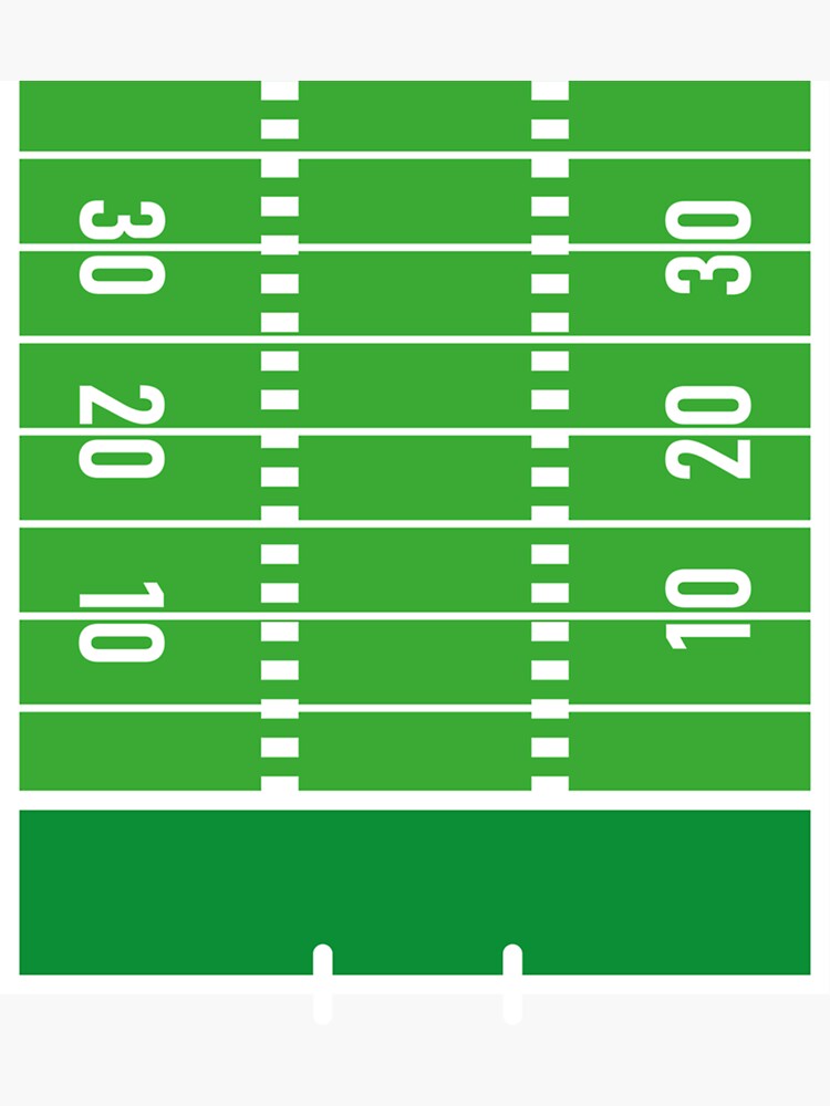 "American Football Field Sticker" Sticker for Sale by StoreJasper ...
