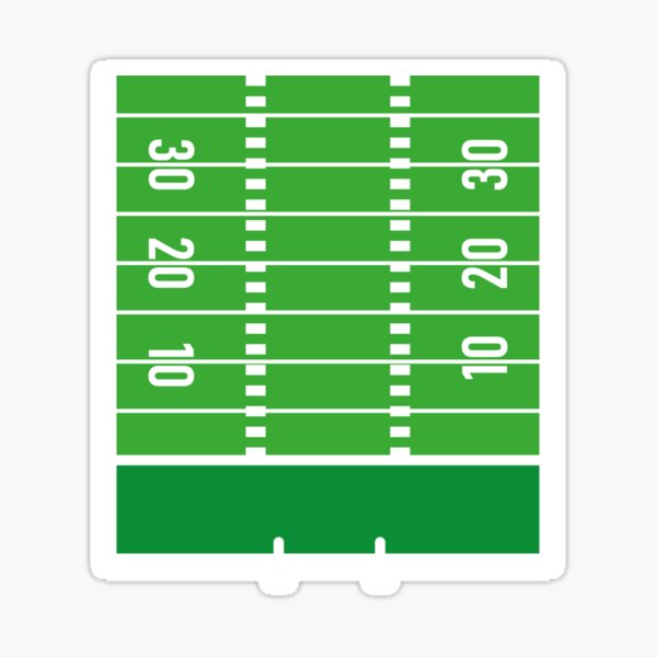 "American Football Field Sticker" Sticker for Sale by StoreJasper ...