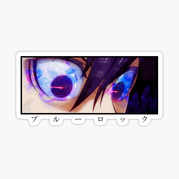 "Blue Lock In Japanese Isagi Yoichi" Sticker for Sale by yoku-mieru ...